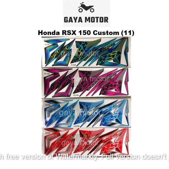 Honda RSX 150 Custom (11) Body Sticker | Lazada