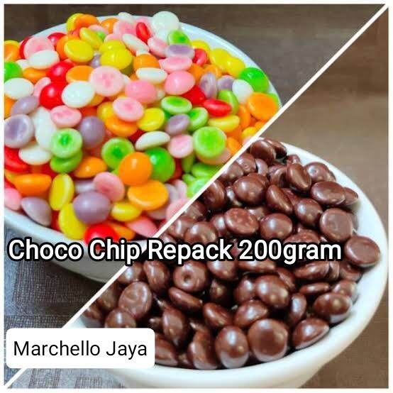Elmer Topping Choco chip repack 200gram rainbow coklat chip | Lazada ...