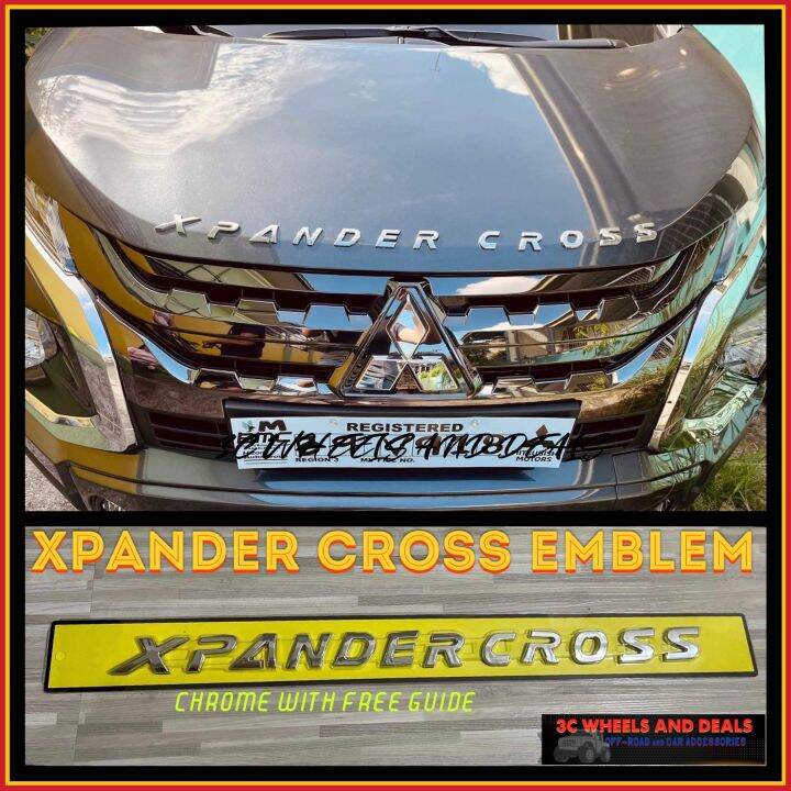 Mitsubishi XPANDER CROSS EMBLEM (chrome with guide) | Lazada PH
