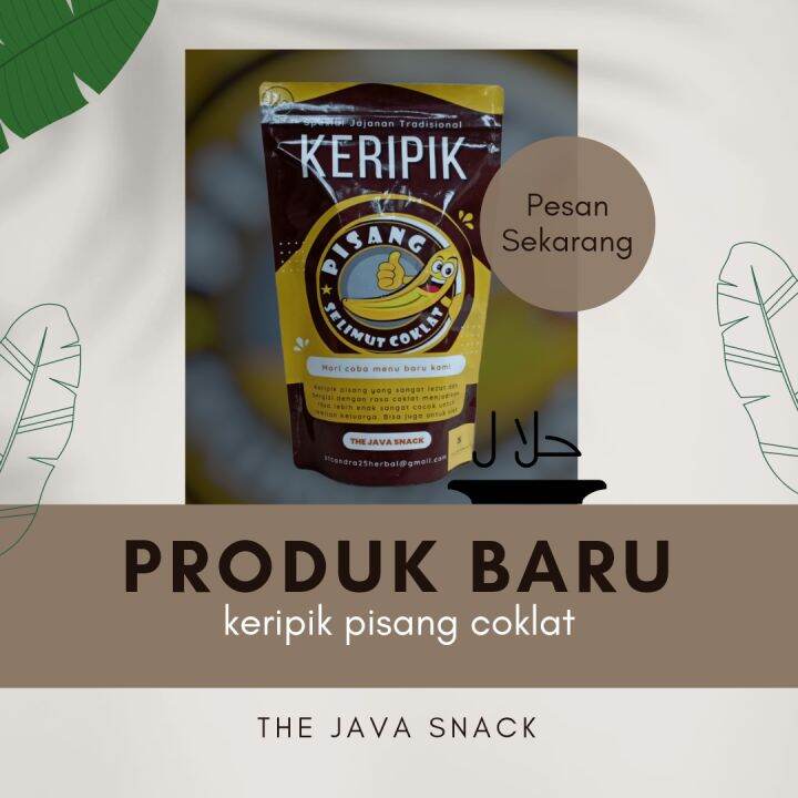 Keripik pisang coklat THE JAVA SNACK keripik pisang sehat | Lazada ...