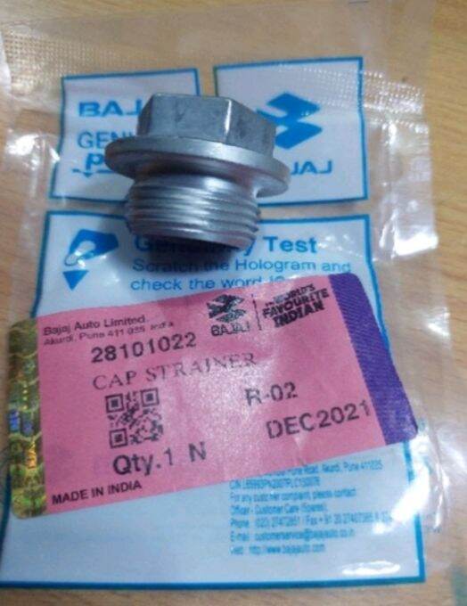 Baut pembuangan oli motor bajaj Pulsar 200NS/135Ls original bajaj ...