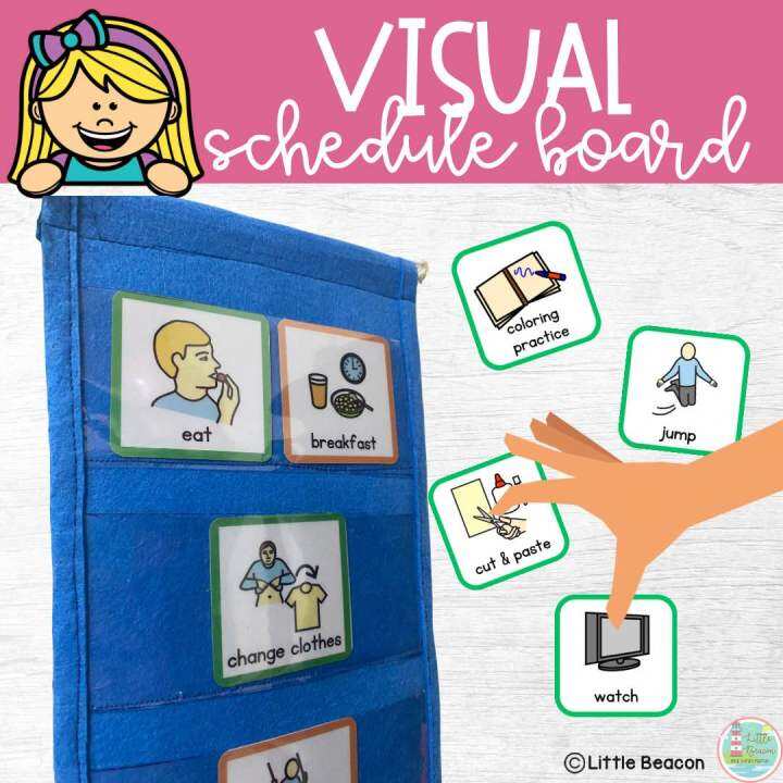 Visual Schedule Board for Speech Therapy Occupational Therapy SpEd ...