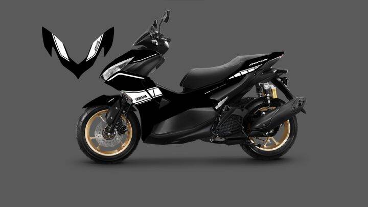 STRIPING TRANSPARAN YAMAHA AEROX NEW 155 ALL CONNECTED VIETNAM STYLE ...