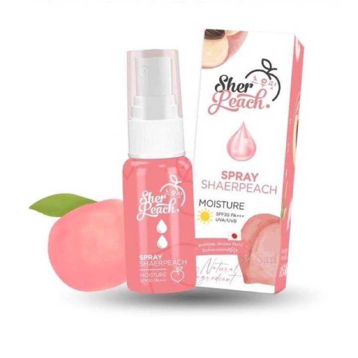 Sherpeach เชอพีช สเปรย์น้ำแร่กันแดด 30 mL | Lazada.co.th