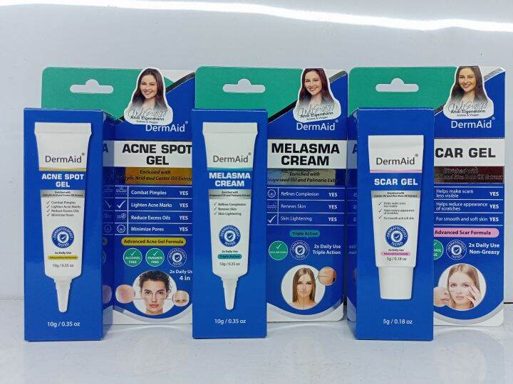 Dermaid melasma cream/acne spot gel/scar gel | Lazada PH