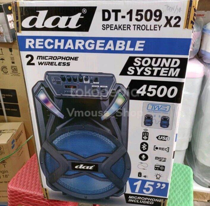 SPEAKER DAT DT 1509 X2 - SPEAKER TROLLEY DAT 15 INCH - SPEAKER ...