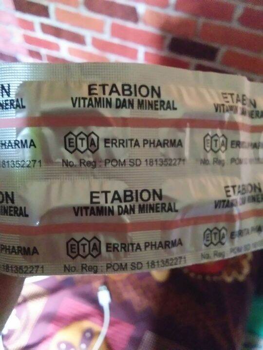 (Vitamin dan mineral). ETABION obat untuk mencegah dan mengobati anemia ...