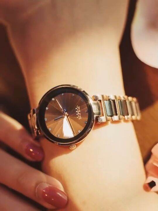 Julius นาฬิกาแฟชั่นเกาหลี ของแท้ 100% ประกันศูนย์ 1 ปี นาฬิกาข้อมือผู้หญิง กันน้ำ 3 ATM รุ่น JA ...