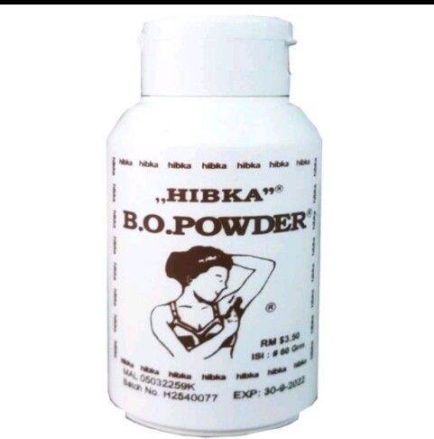 HIBKA B.O POWDER 60GM Bedak Ketiak Anti Bau | Lazada