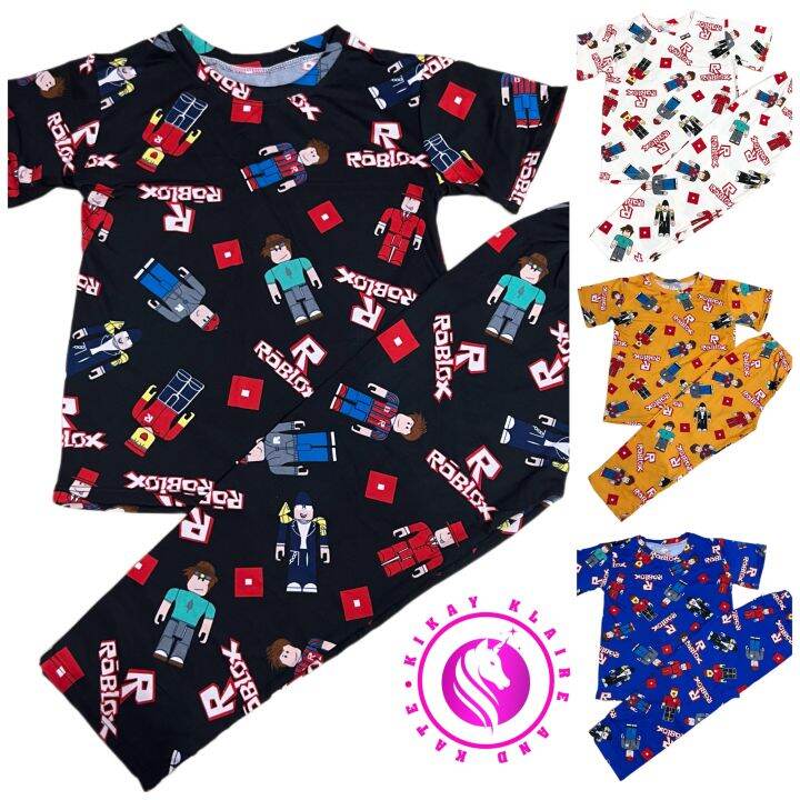 New Stocks Latest Roblox Design Terno Pajamas for Kids | Lazada PH