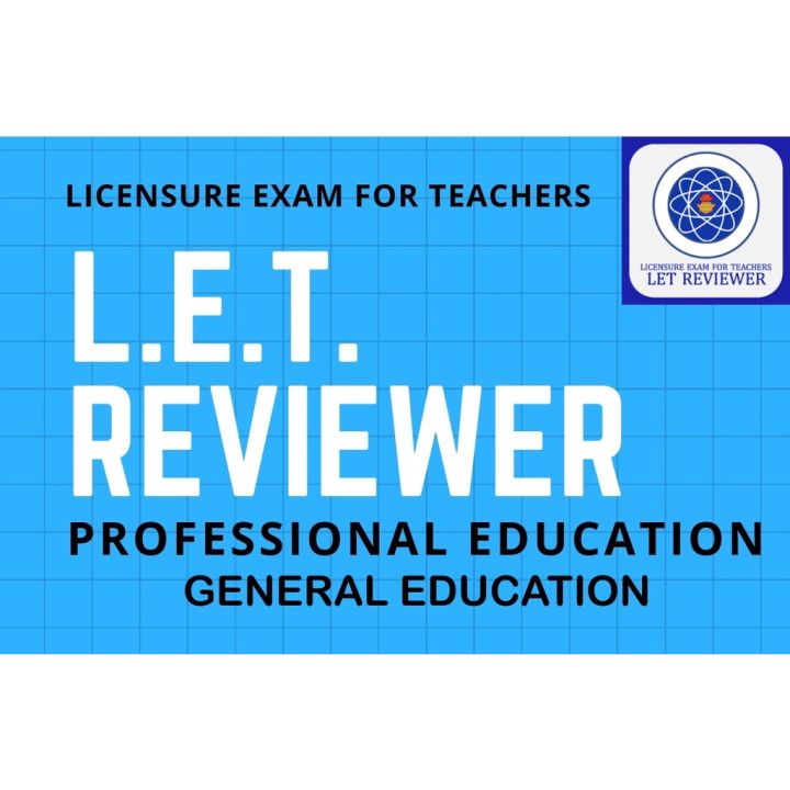 L.E.T EXAM REVIEWER PROFESSIONAL EDUCATION / GENERAL EDUCATION | Lazada PH