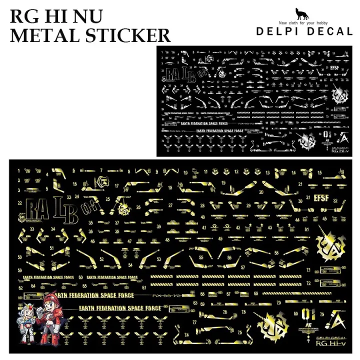 สติ๊กเกอร์ [DELPI] 188S / 188G RG HI NU METAL STICKER [GOLD /SILVER] 188 S G | Lazada.co.th