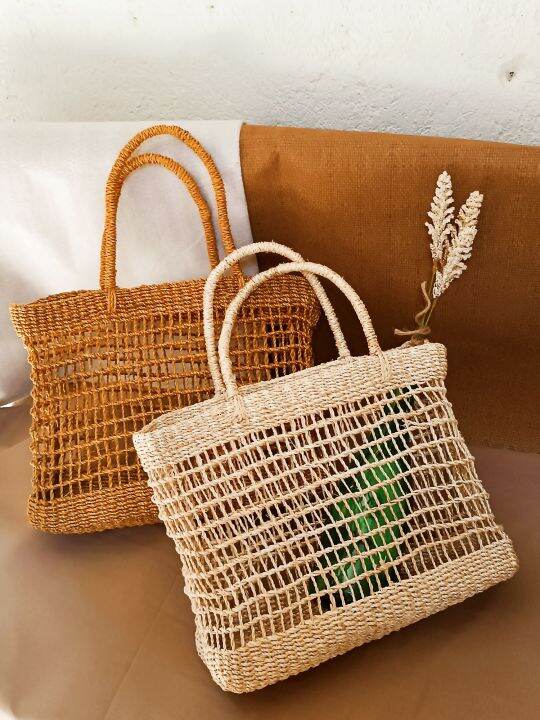 Abaca tote bag native bag abaca bag handmade bag | Lazada PH