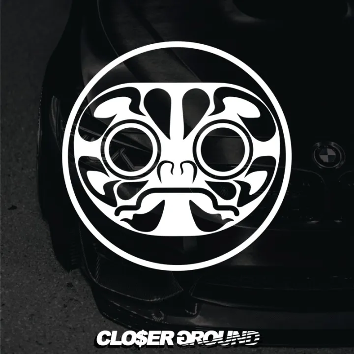 Japanese Modified Car Front Gear Rear Gear Glass Car Stickers Damo Egg ...