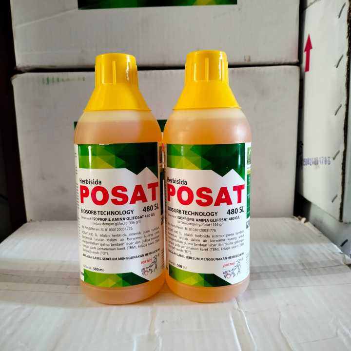 Obat rumput Sampai akar Herbisida Posat 480 Sl 500 ml untuk ...