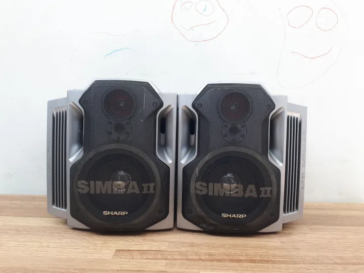 speaker pasif sharp simba 2pcs 5inch (second ) | Lazada Indonesia