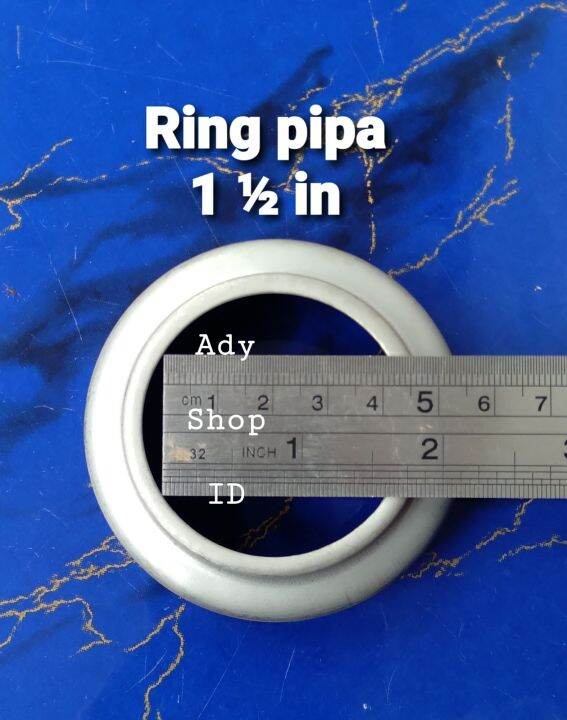 Ornamen besi pipa ring cembung tapak besi pipa ukuran 1 ½ in Bahan ...