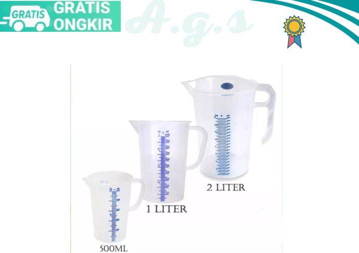 Gelas Ukur - Gelas Ukuran Takar - Gelas Ukuran 250 ml / 500 ml / 1000 ...