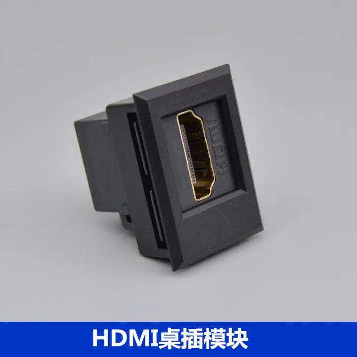 HDMI Table Plug Module Interface Straight Head Female to Female Adapter ...