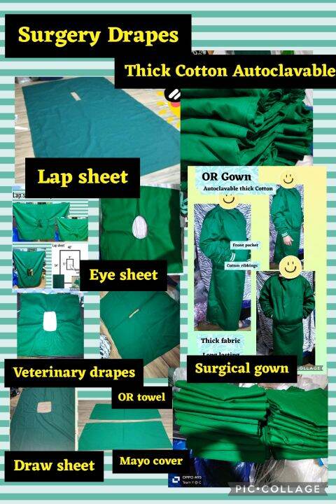 Surgical drapes Thick Cotton Autoclavable | Lazada PH