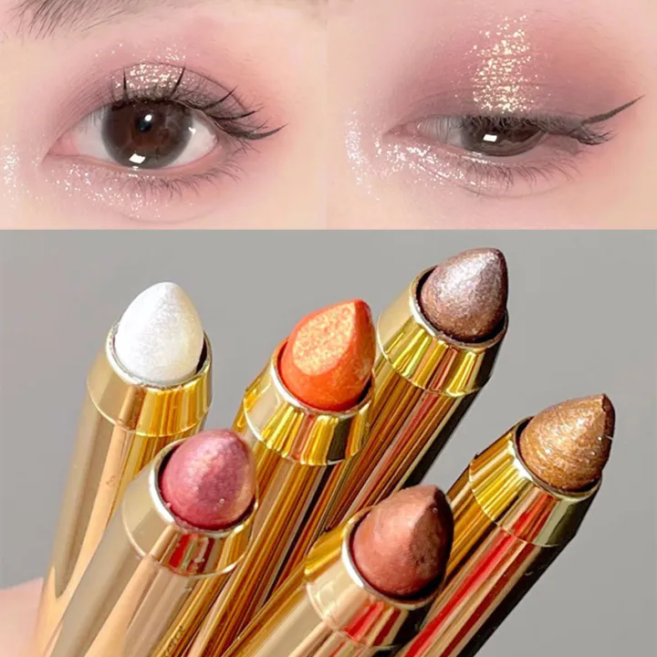 High-Gloss Eye Shadow Pen Beaded Fine Flash Outline Brightening Double ...