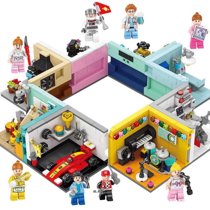 Lele Brothers 8969 series Dream House Street view building blocks for ...