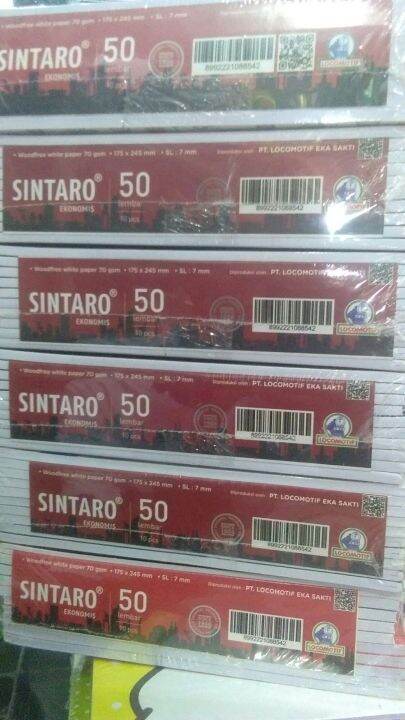 Buku tulis B5 sintaro 50 lembar ( satu pak isi 10 pcs ) | Lazada Indonesia