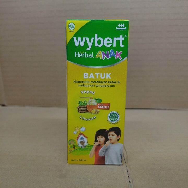 WYBERT HERBAL OBAT BATUK UNTUK ANAK 60ml | Lazada Indonesia