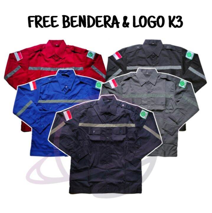 Wearpack safety pria Seragam atasan setelan proyek - KATELPAK WEAREPACK ...