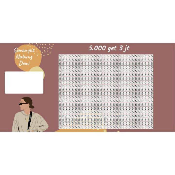 celengan target viral 3jt pecahan 5k | Lazada Indonesia