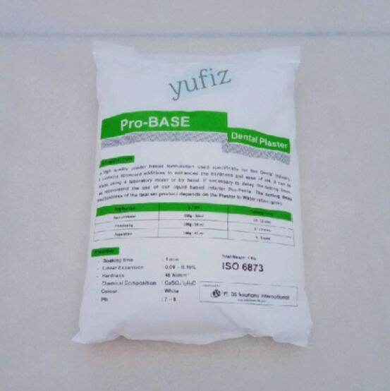 PRO BASE DENTAL GIPS PUTIH / DNTAL PLASTER / SEMEN PUTIH GIGI 1 KG ...