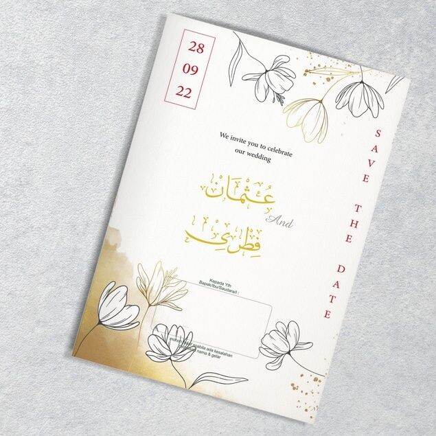 undangan pernikahan kitab kuning ala santri unik murah elegan jasmine ...