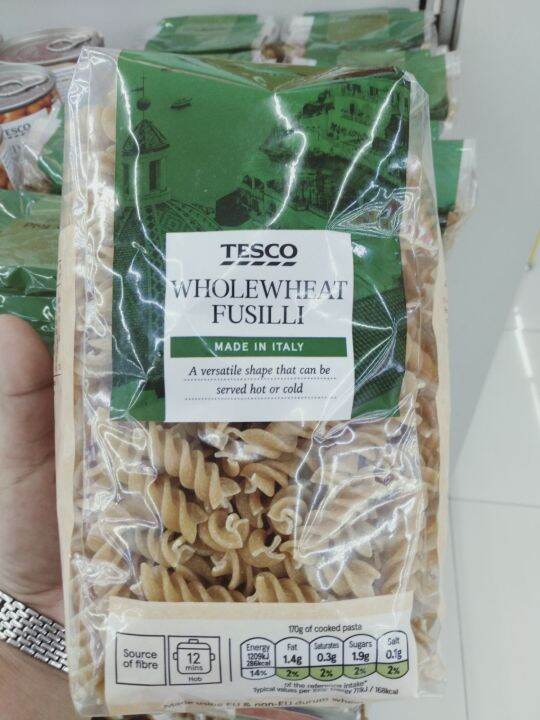 Tesco Wholewheat Fusilli 500g. | Lazada PH