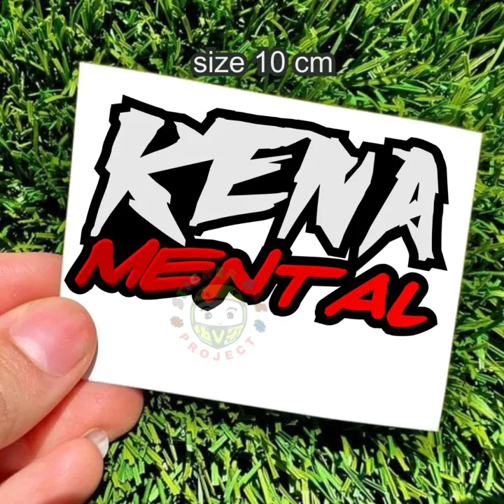 Sticker motor kena mental cuting sticker timbul bukan print pastinya ...