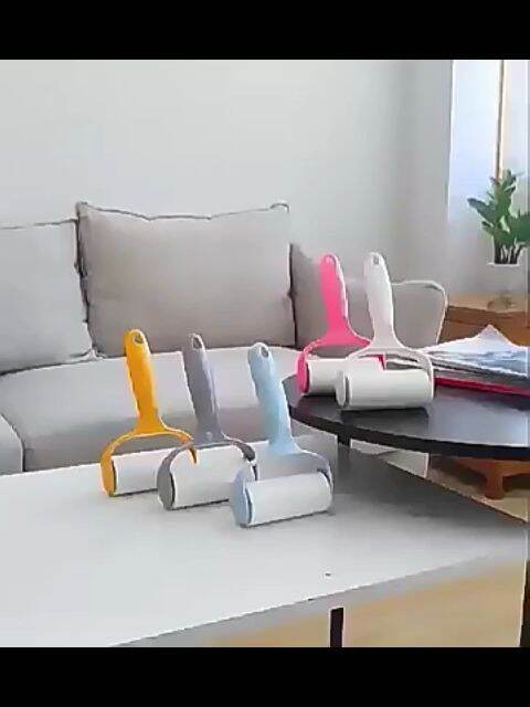 Sticky Hair Roller Pet Fur Remover Reusable Clothes Dust Fur Cleanning ...