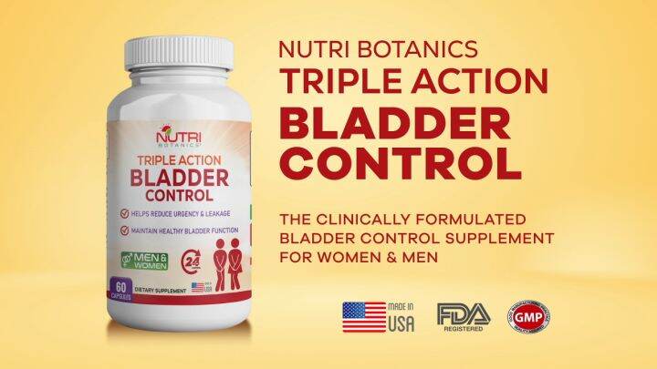 [TWIN PACK] Nutri Botanics Bladder Control Supplement - Reduce Urgency ...