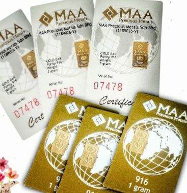 Gold bar 1g (916) OroDesign Amethyst MAA | Lazada