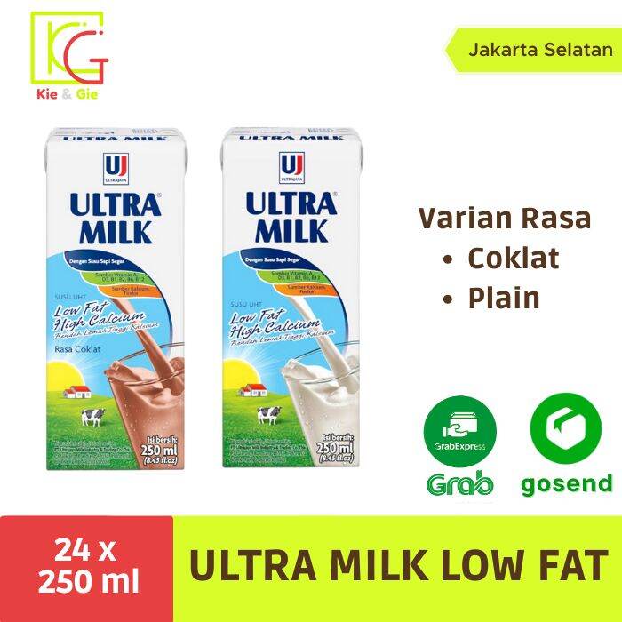 Susu Ultra Milk Low Fat 250ml | Lazada Indonesia