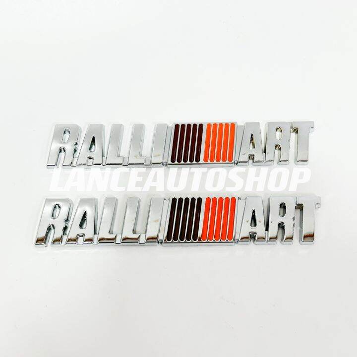 RALLIART 3D Metal Emblem Logo Mitsubishi RALLIART Metal Emblem L-4027 ...