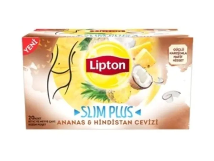 Lipton Slim Plus Mixed Herbal Tea with Pineapple Coconut (20bags*2g ...