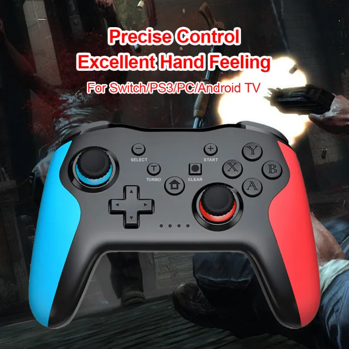ตัวควบคุมเกมไร้สายสำหรับ Switch PS3 Controller จอยสติ๊กเกมแพดที่รองรับ ...
