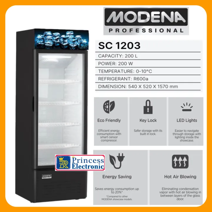 Modena SC 1203 4 rak Show case pendingin minuman | Lazada Indonesia