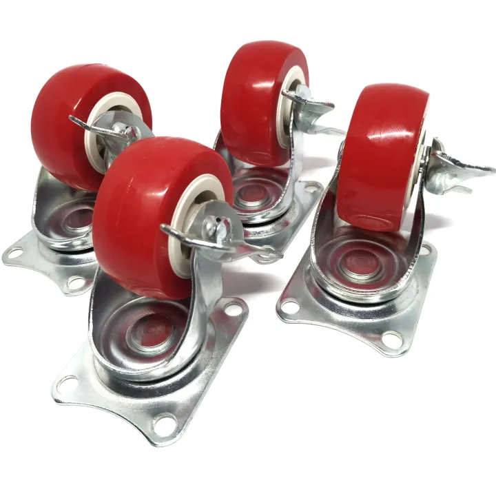 Roda Caster Hidup Plus Rem 50mm( 2 inch ) Kaki roda Etalase ( 4 pcs ...