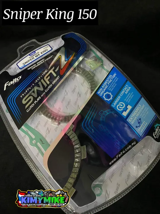 faito clutch linning and clutch spring ( wave 125 / raider 150 / sniper ...