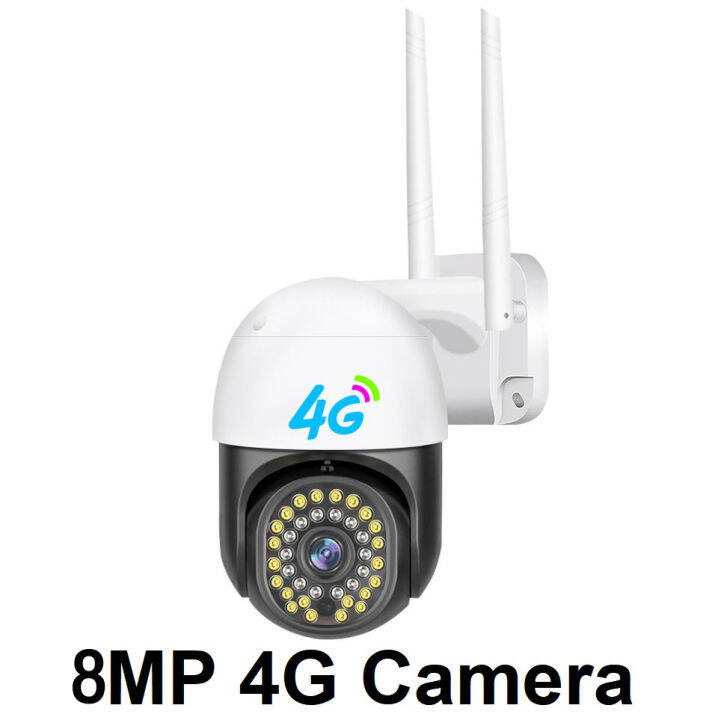 🇹🇭กล้องวงจรปิดใส่ซิม4G 8MP outdoor กันน้ำ CCTV IP Camera กล้องไร้สาย ระบบติดตามการเคลื่อนไหว ...
