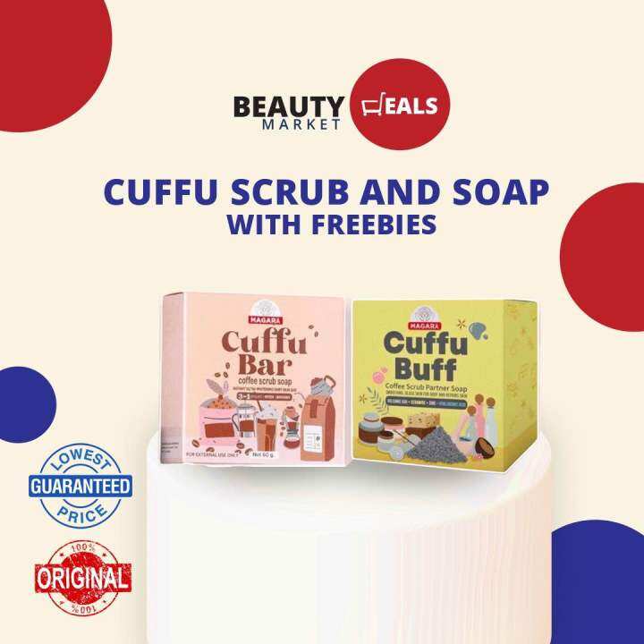 MAGARA SKIN Cuffu Bar 3in1 Scrub Soap & Cuffu Buff 60g | Lazada PH
