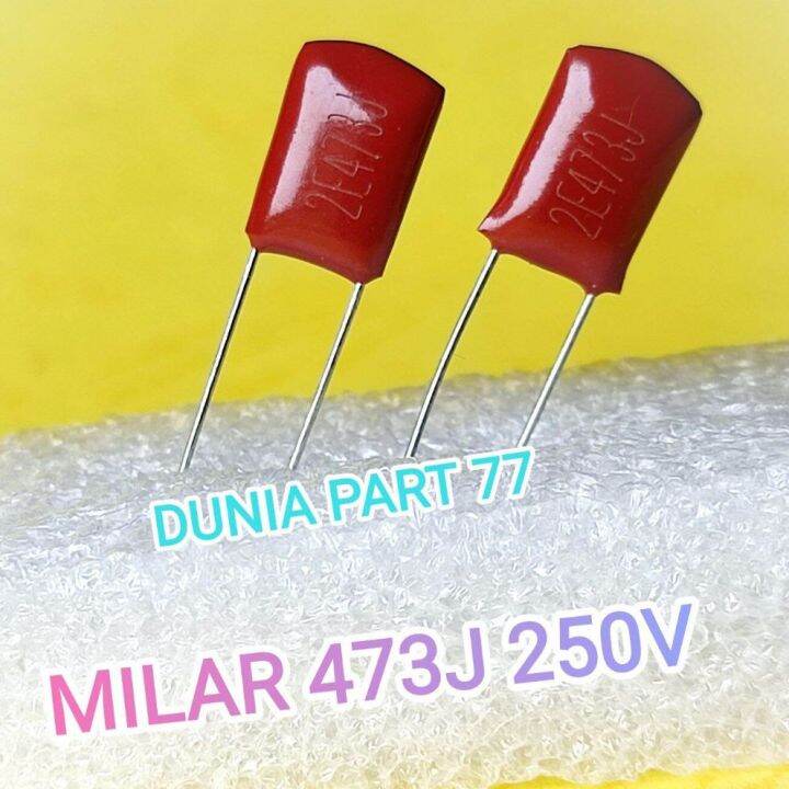 KAPASITOR MILAR 473J 250V MYLAR 473 J 250 V 473J 473K | Lazada Indonesia
