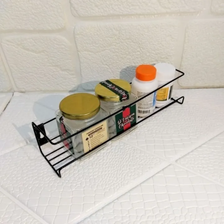 RAK BUMBU DAPUR TEMPEL DINDING RAK GANTUNG DAPUR SERBAGUNA KITCHEN SET ...