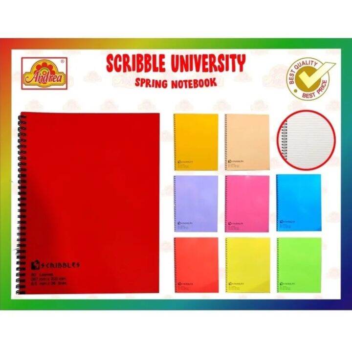 Scribble University Spring Notebook 80 leaves | Yarn Notebook | Colored ...