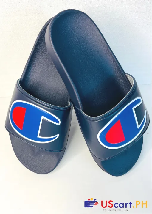 Champion Youth Slide Navy Blue | Lazada PH